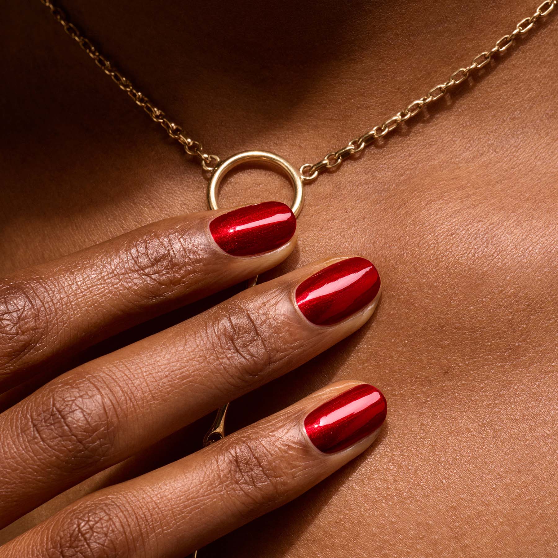 Glitter red Gel nail polish - Red Hibiscus | Manucurist