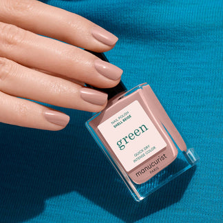 A pinkish beige nail polish Shell Beige - Green Range | Manucurist
