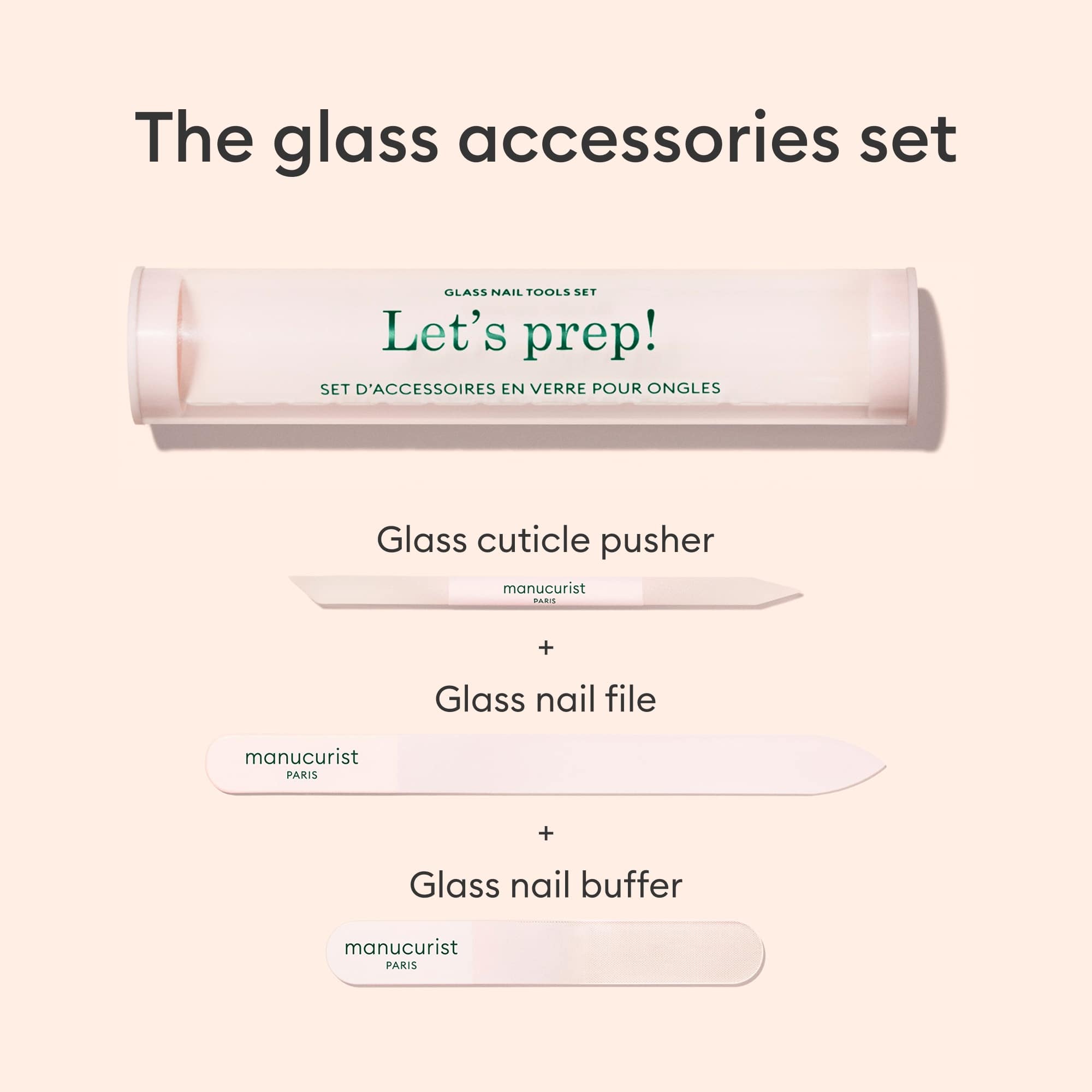 Glass nail accessory trio - Accessories | Manucurist